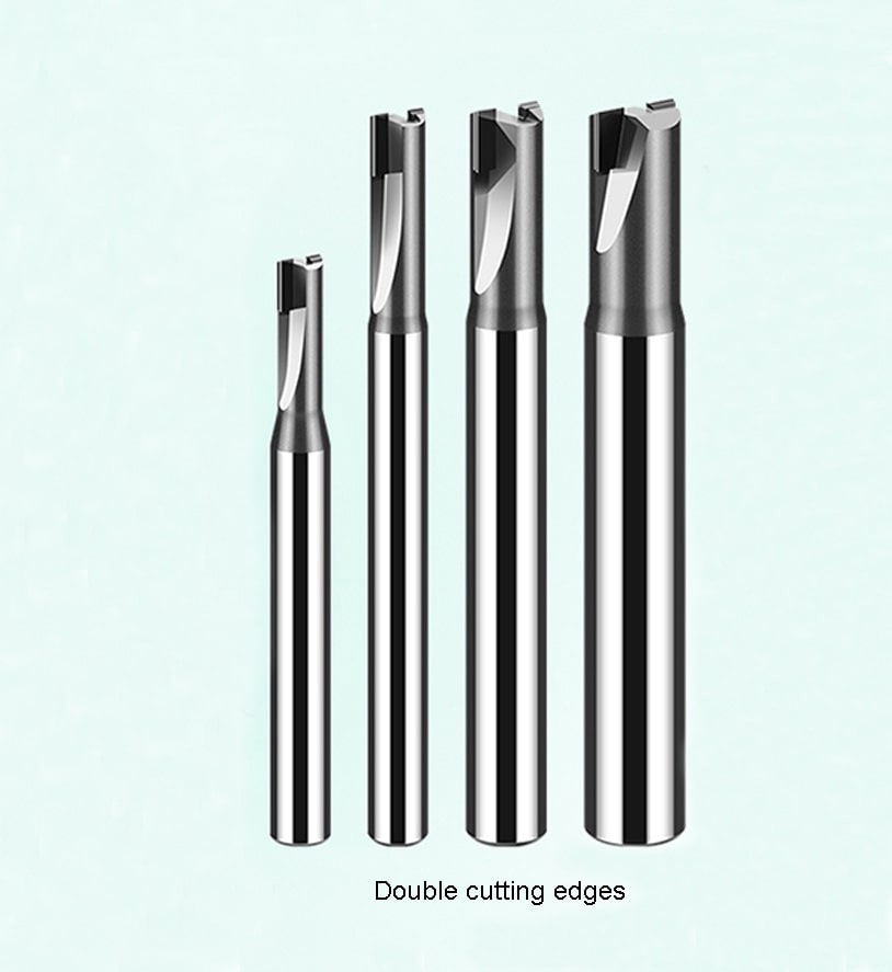 Two Flutes PCD End Mills for Acrylic and Fiber polishing